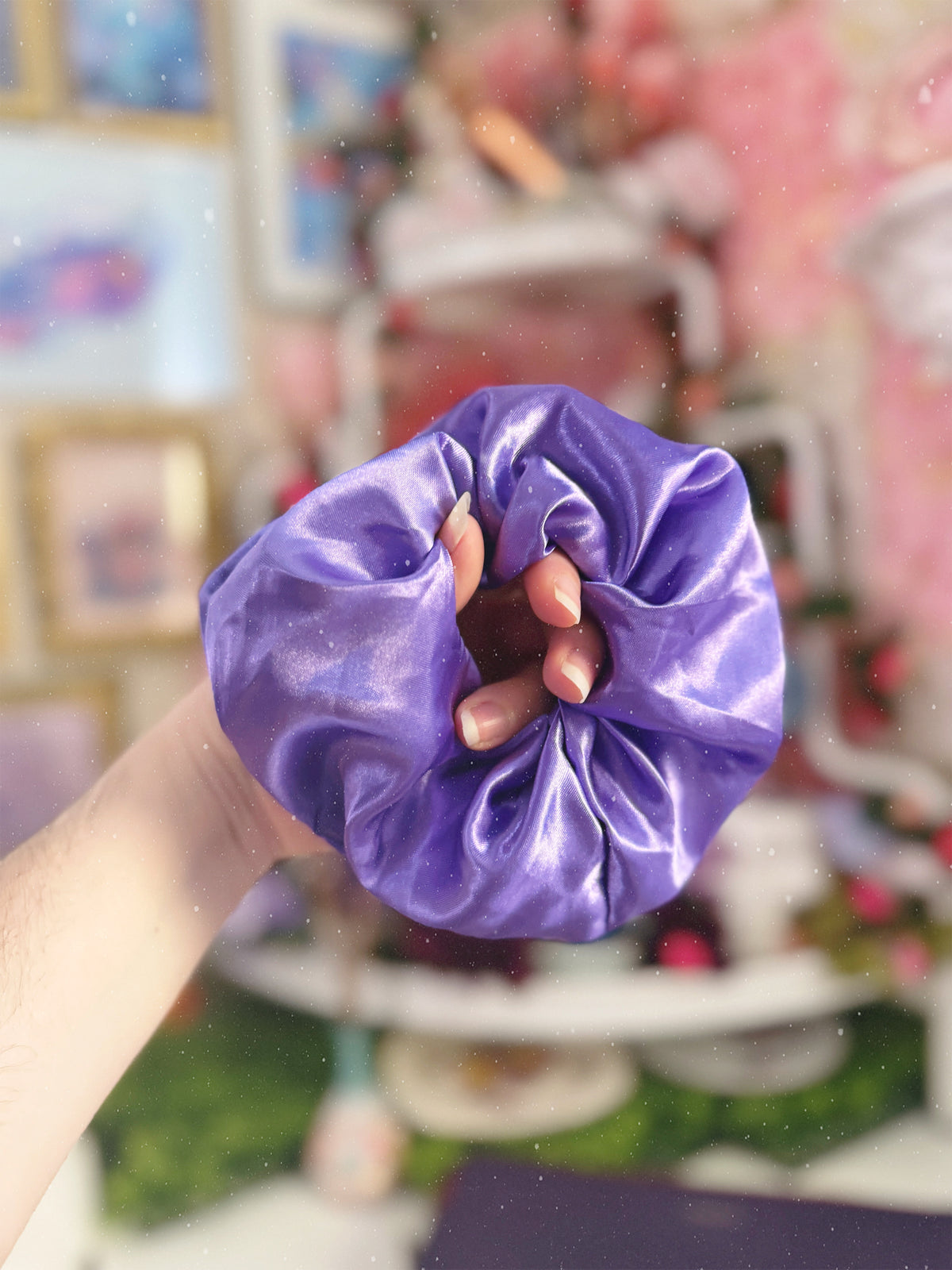 Satin Scrunchie: Purple – AppleJuice TeaParty